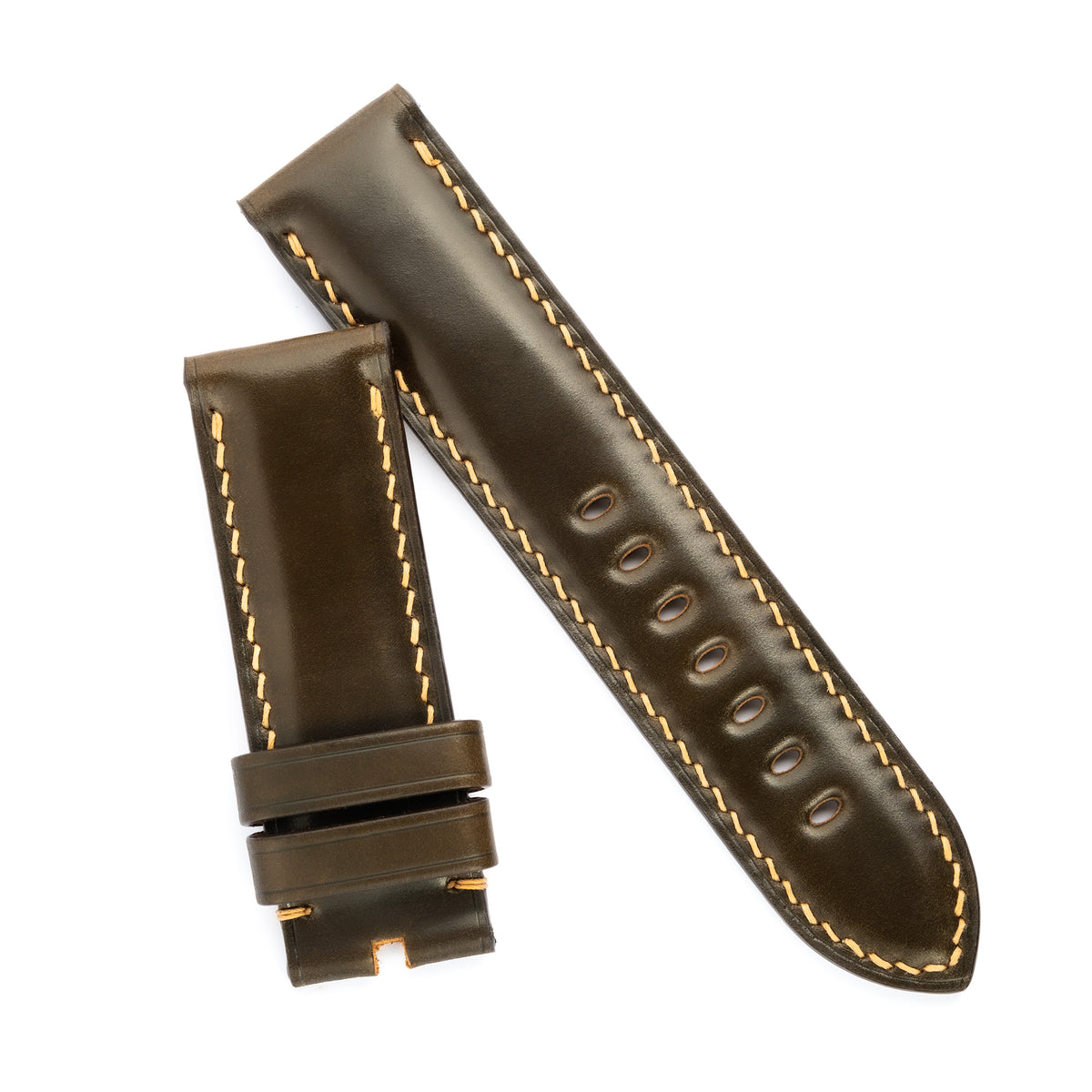 Dark Cognac Cordovan Watch Strap | CENTURY WATCH STRAPS – Century Watch ...